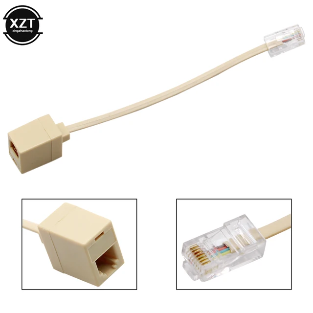 Adapter Male Rj11 Female Rj45 Rj11 Rj45 Adapter Telephone, 56% OFF