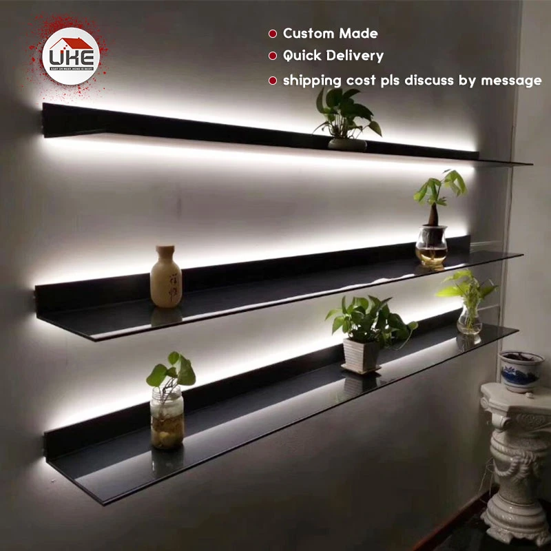 Italy Minimalist Wall Mounted LED Light Display Shelf L Shape for ...