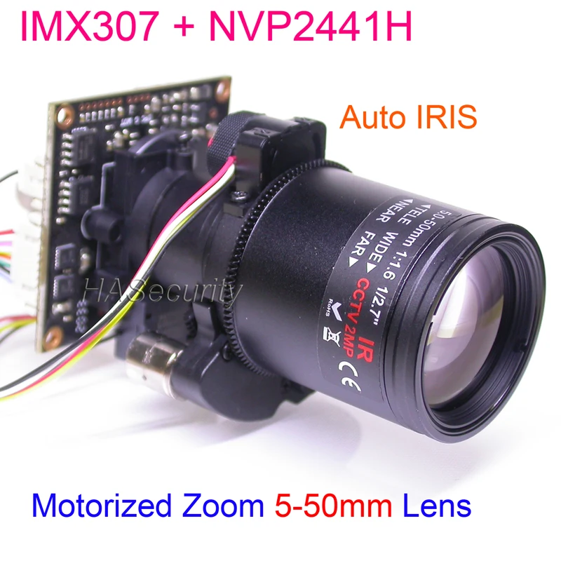 AHD-H 1080P Motorized Zoom 5-50mm Lens 1/2.8" STARVIS IMX307 CMOS ...