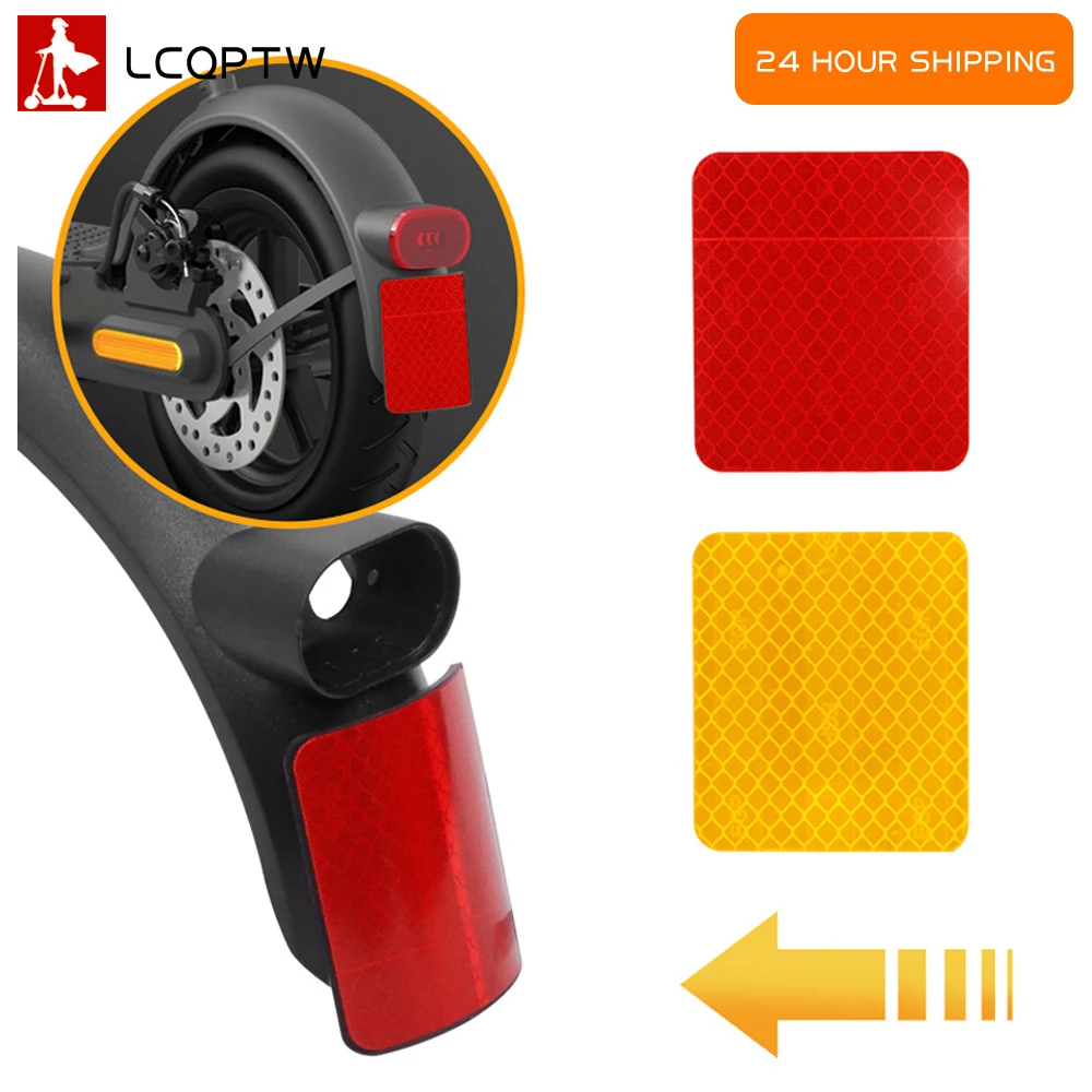 Scooter Rear Fender Reflective Warning Electric Scooter Mud Fender ...