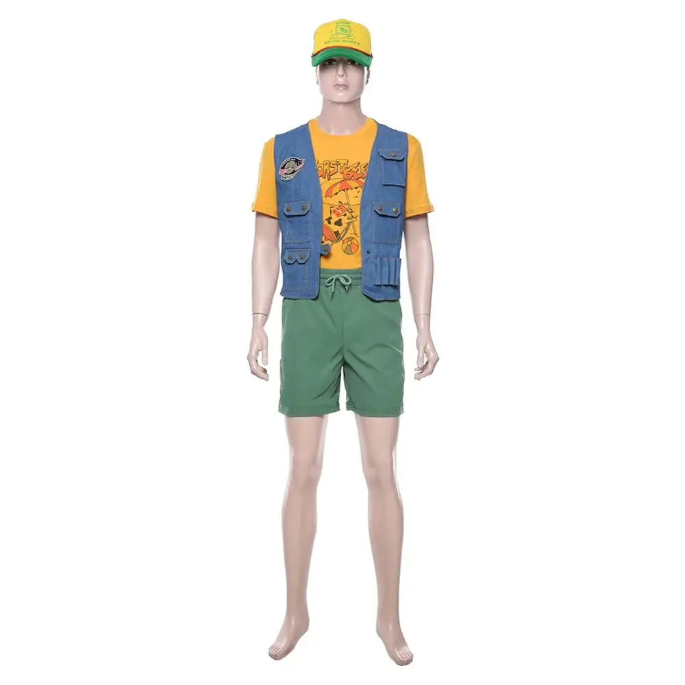 Stranger Things 3 Dustin Henderson Cosplay Costume - AllCosplay.com
