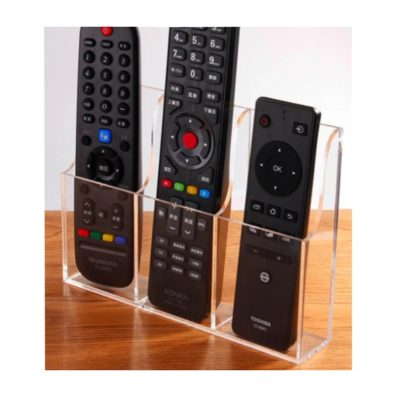 Acrylic Remote control fixed box wall hanging remote control Storage ...