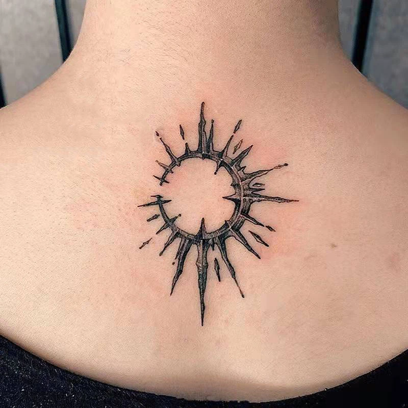 Sun Tattoos Neck