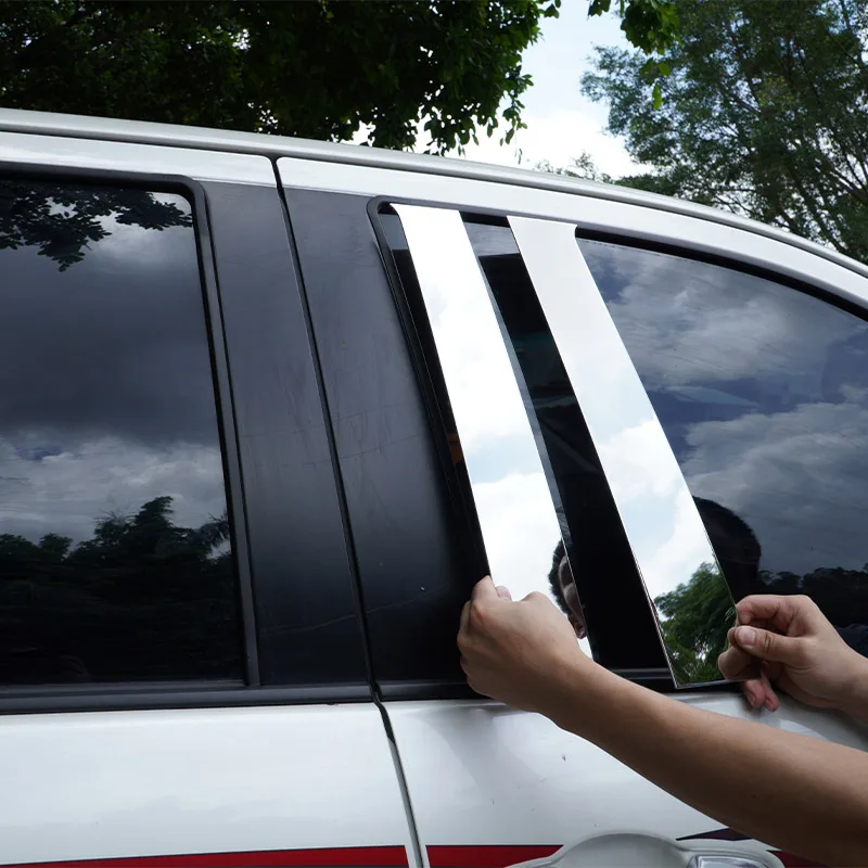 For-Toyota-Hilux-2015-2021-Stainless-Steel-Window-Center-Column-Bright ...