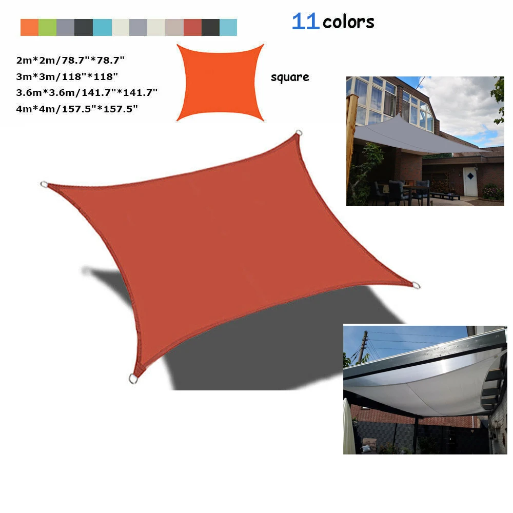 Colorful Waterproof Awning Sunshade Sun Shade Sail For Outdoor Garden ...