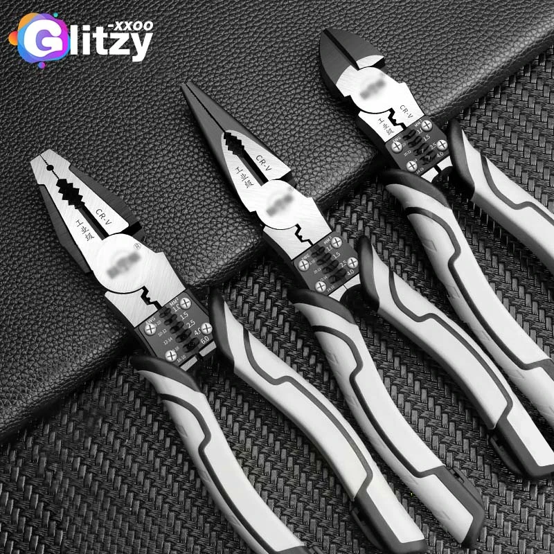 Multifunctional Clamps Stripping Pliers Cable Cutter Nipper Cutting ...