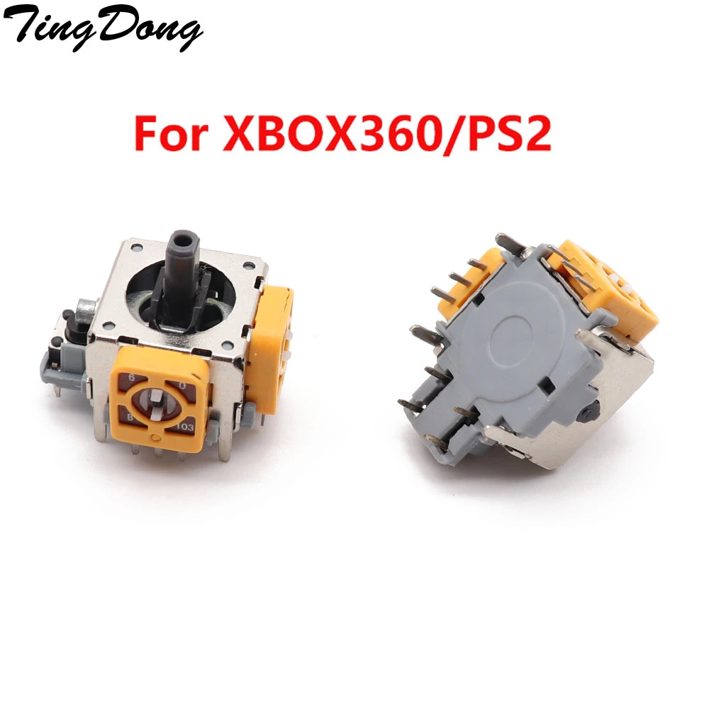 Tingdong 2pcs Original New 3d Analog Joystick Stick For Xbox 360 Xbox360 For Ps2 Ps2 Controller ...