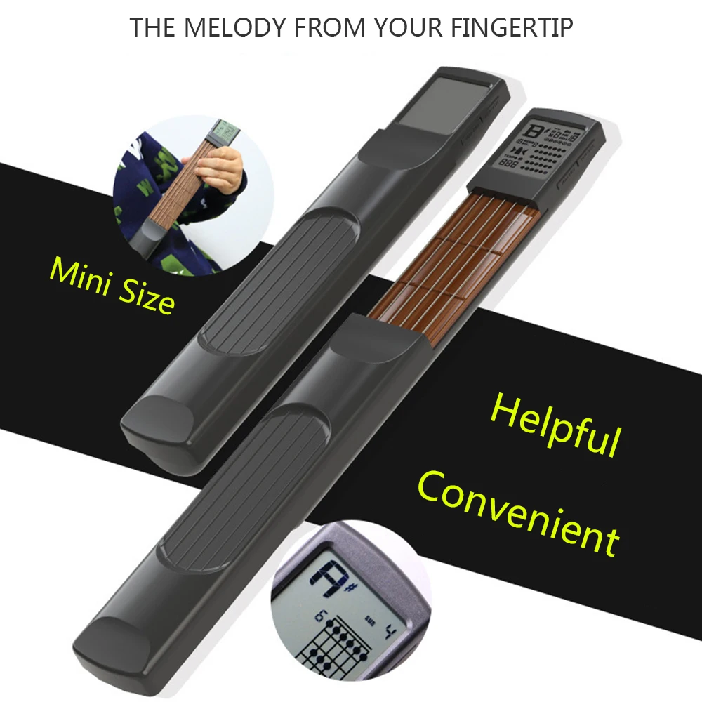 6-String-Pocket-Guitar-Chord-Trainer-Folk-Guitar-Practice-Tool-Gadget-6 ...