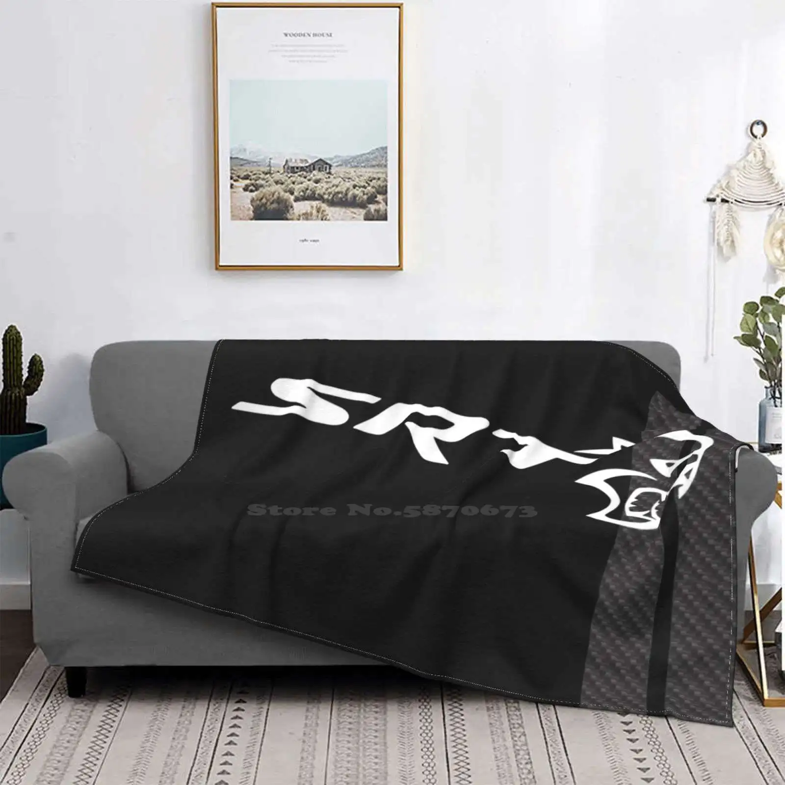 Hellcat-Carbon-Fiber-Srt-For-Home-Sofa-Bed-Camping-Car-Plane-Travel ...