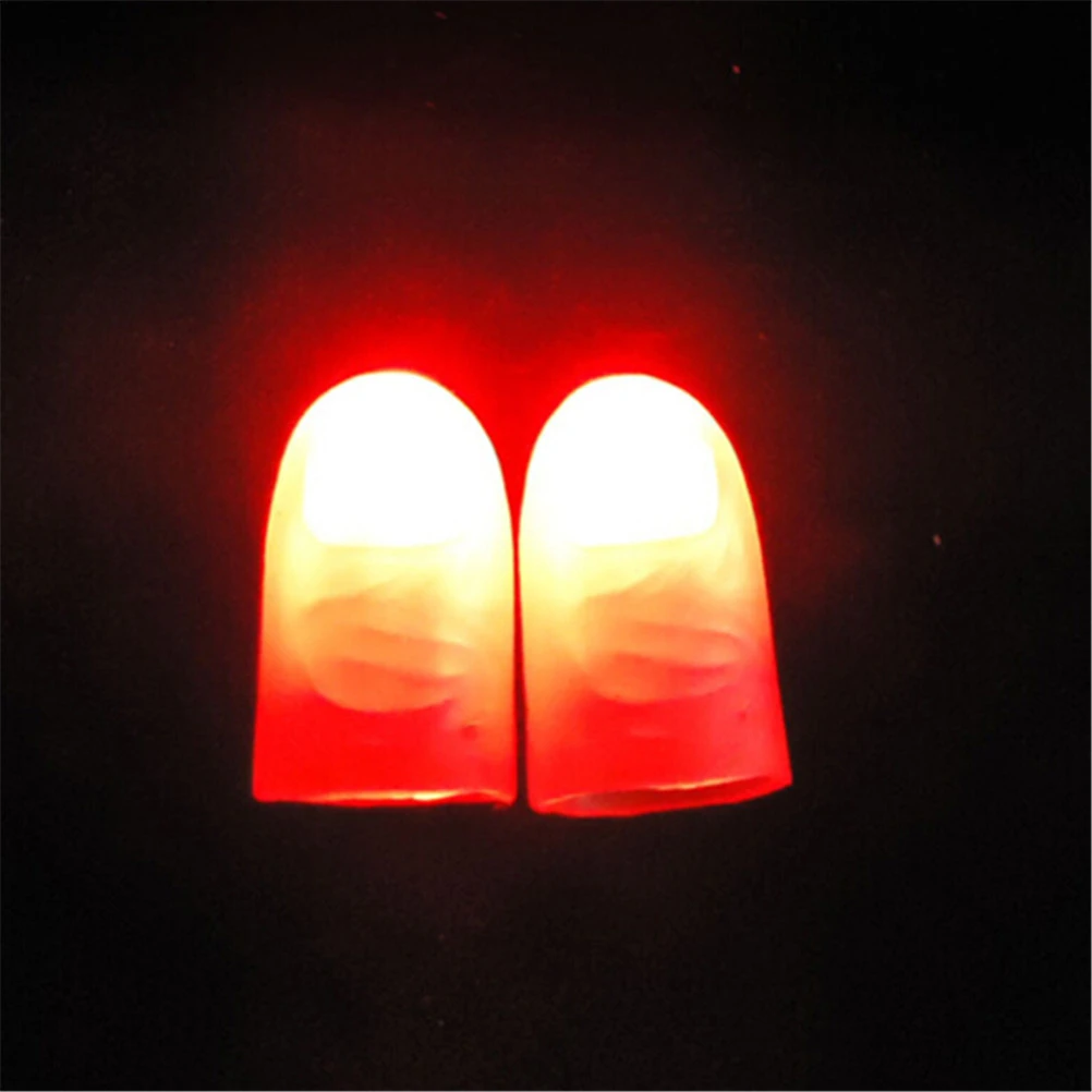 2pcs Funny Novelty Led Light Flashing Fingers Kids Amazing Children ...