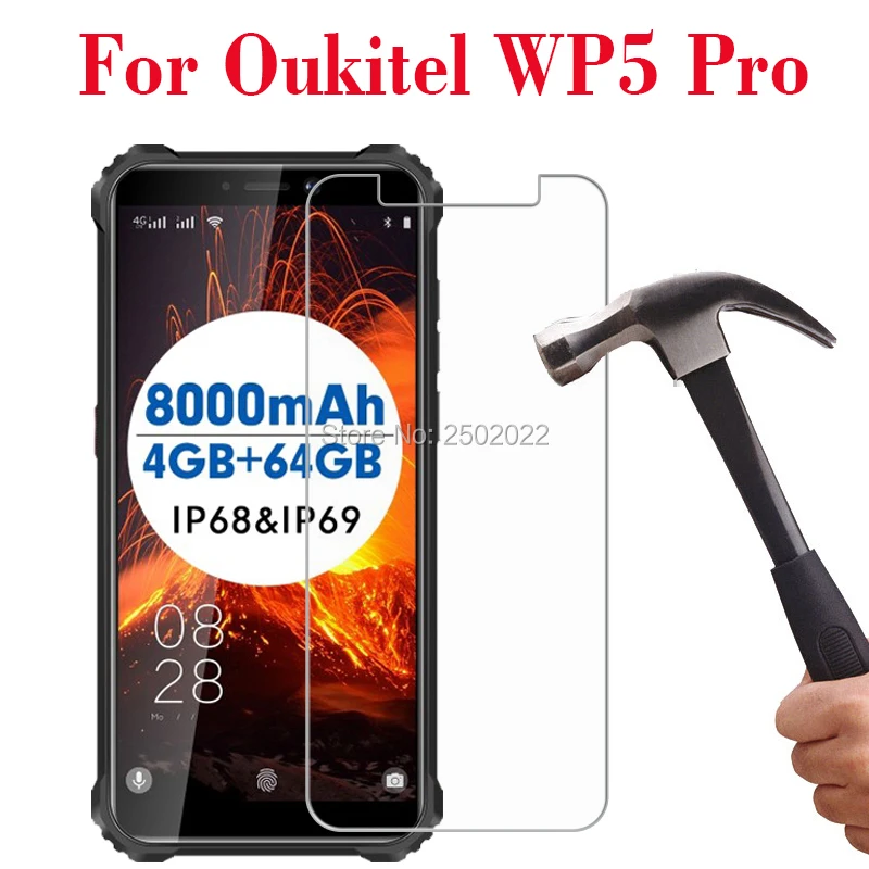 Oukitel WP5 Pro 용 강화 유리 Oukitel WP5 Pro 휴대폰 필름 용 방폭 보호 화면 보호기 10PCS|폰 ...