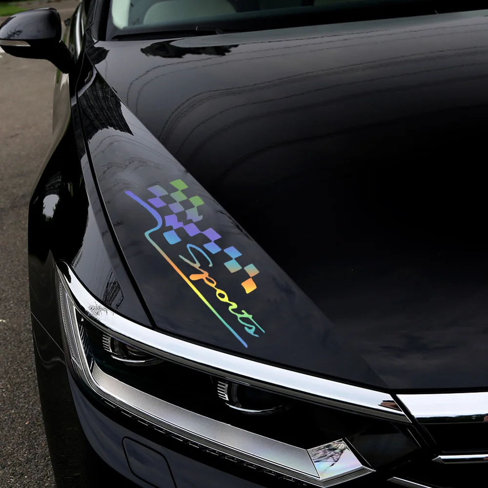 Funny Racing Sports Flag Car Sticker Auto Sticker For Car Decals Wrap ...