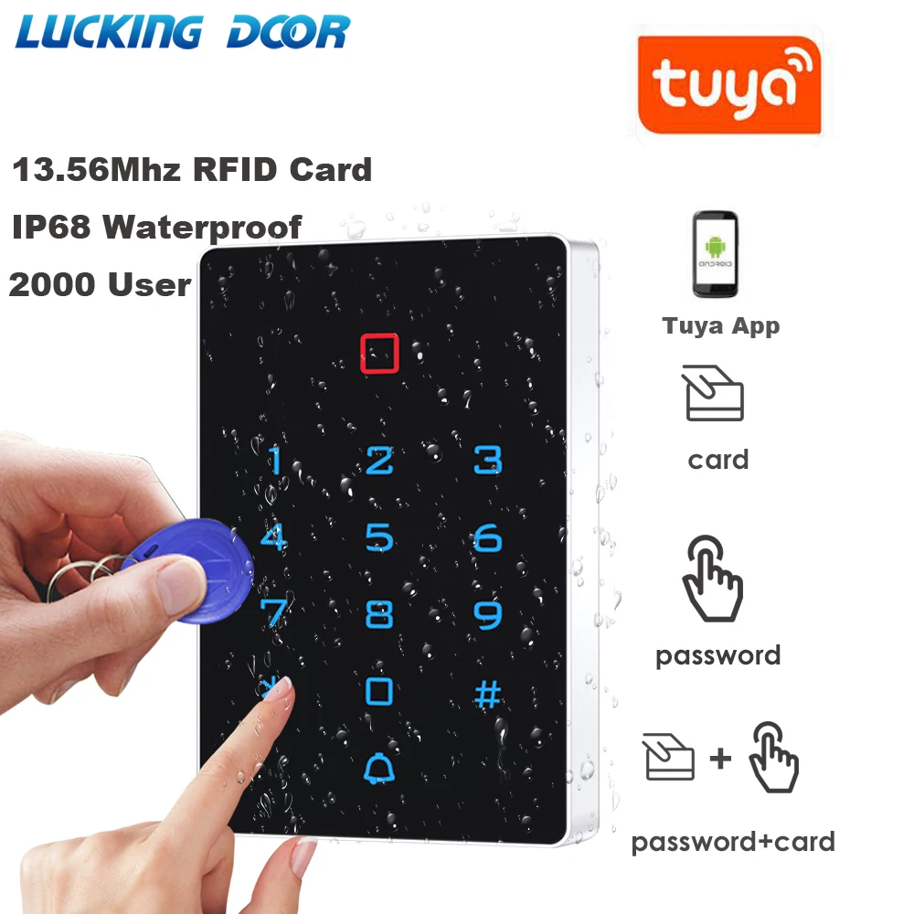 13-56Mhz-RFID-Card-Watreproof-WiFi-Tuya-APP-Backlight-Touch-Access ...