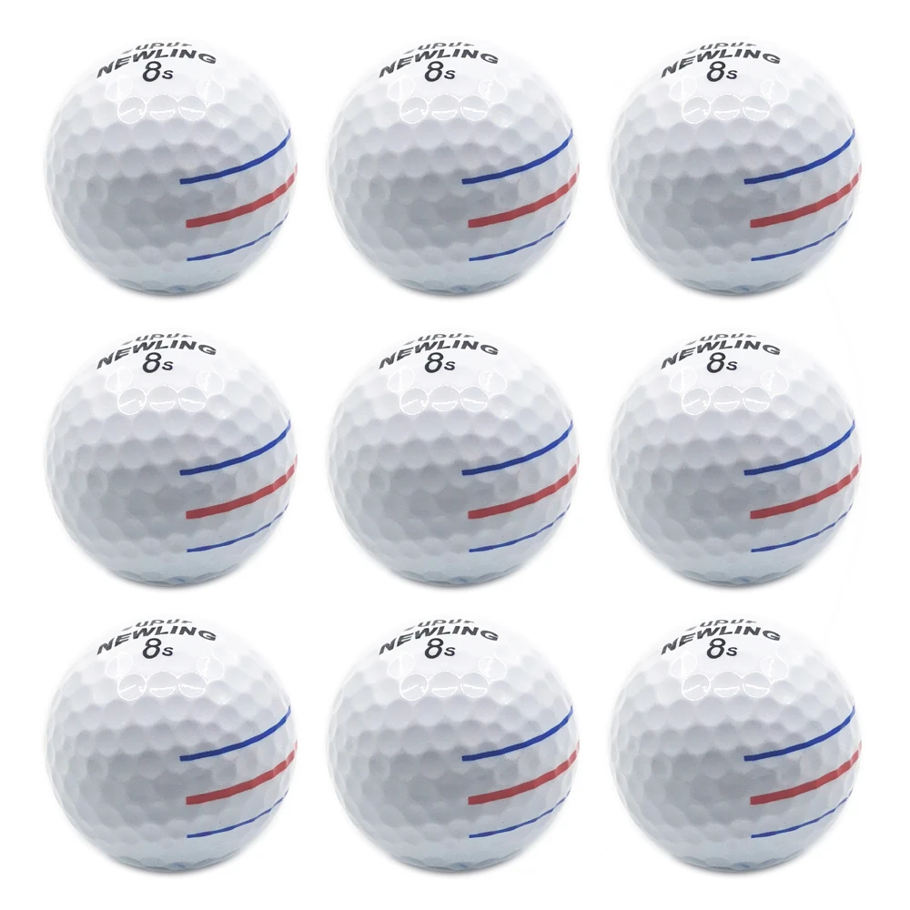 12-Pcs-Golf-Balls-3-Color-Lines-Aim-Super-Long-Distance-3-Piece-Layer ...
