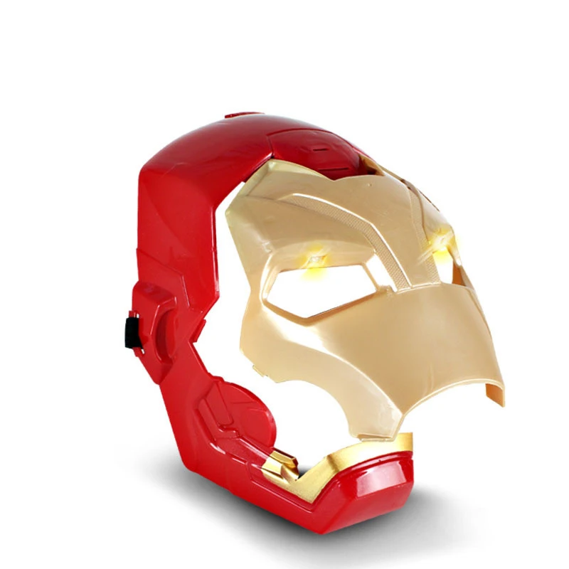 Marvel Avengers 4 Iron Man Mask Light Sound Tony Stark Helmet Open Mask ...