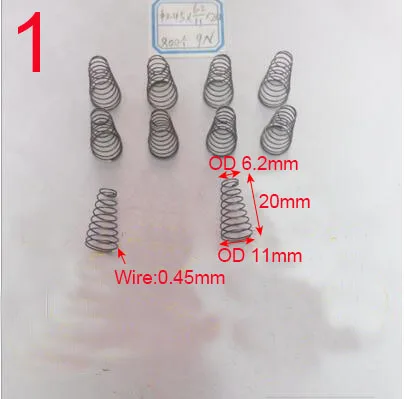 Steel conical coil spring 0.45/0.6/0.7/1.0mm wire conical sprial ...