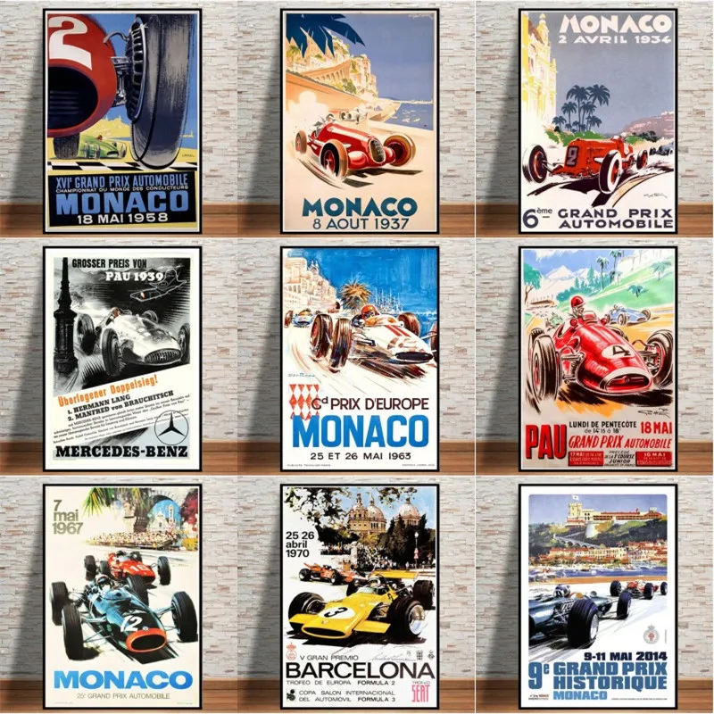 Cartaz de carro super motor e impressões quentes ayrton senna f1 ...