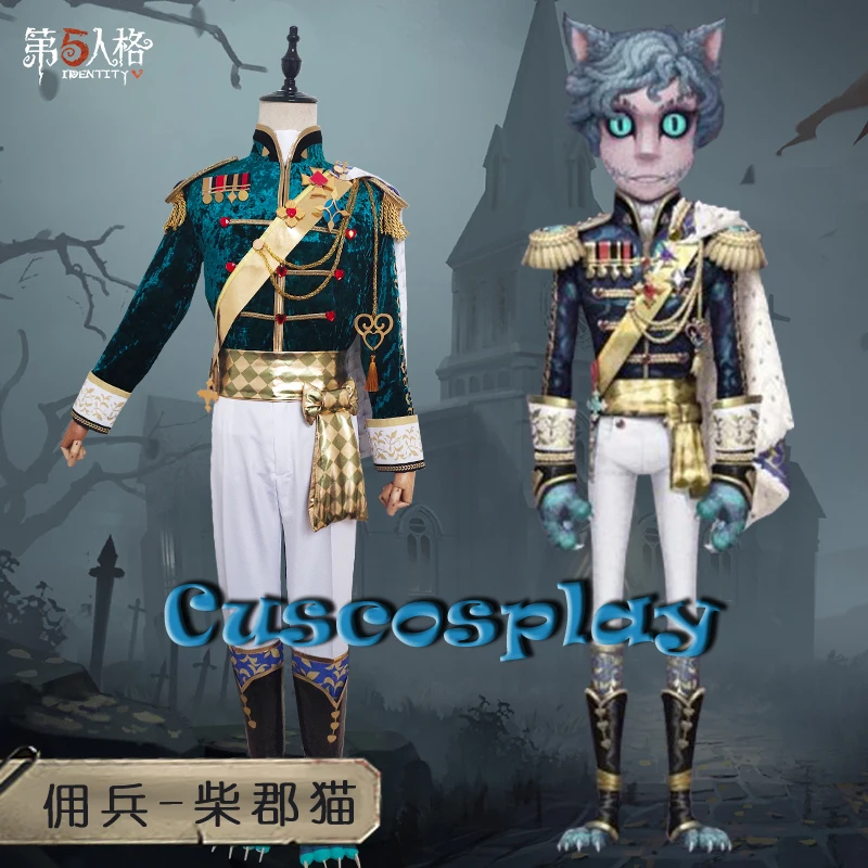 ¡Anime! Identity V Naib Disfraz de gato Cheshire, traje de Cosplay ...