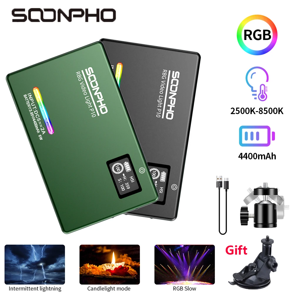 Light Led Panel Kit Video | Video Led Light Color Cri | Soonpho Rgb ...