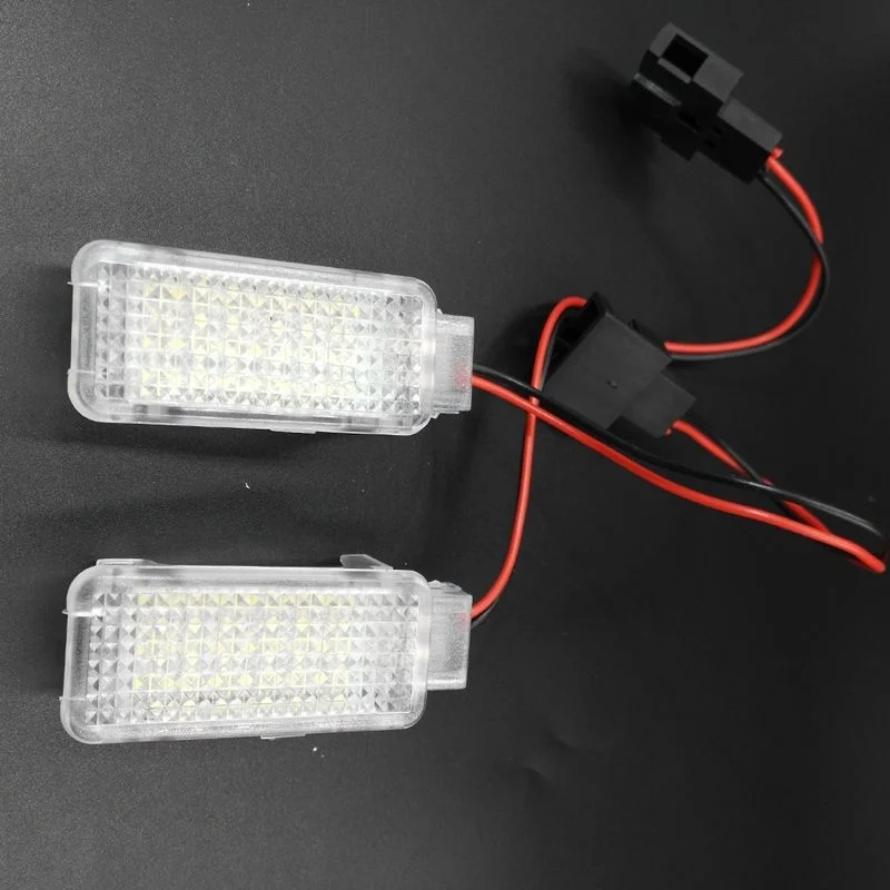 Car Led Courtesy Door Projector Light For A3/A4/A6/Vw/Skoda Foot Nest ...