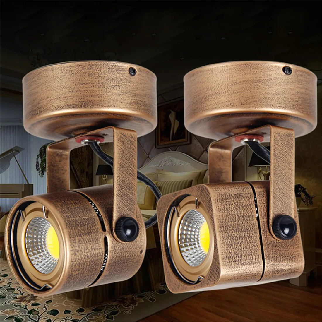 Light Bronze Spotlights | Ceiling Lighting | Led Spotlights | Ceiling Lamp - 110-240v 3w 5w ...