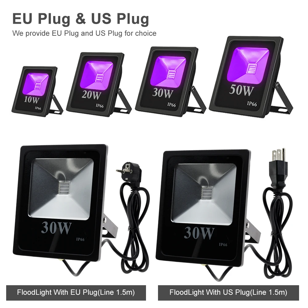 УФ светодиодный прожектор светильник 20W 30W 50W 100 Вт высокой ...