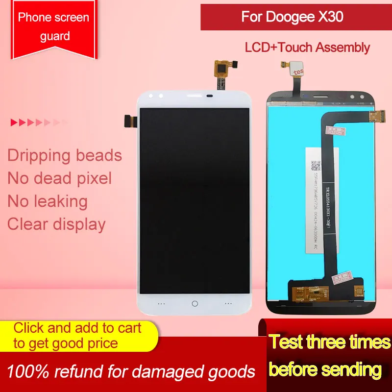 5.5 inch For Doogee X30 LCD Display+Touch Screen Assembly Repair Part ...
