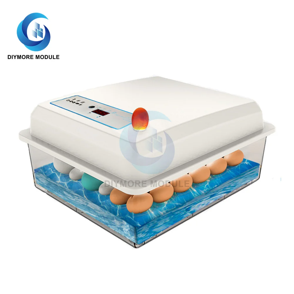 20-50 eggs household incubator small plastic bionic water bed incubator automatic temperature ...