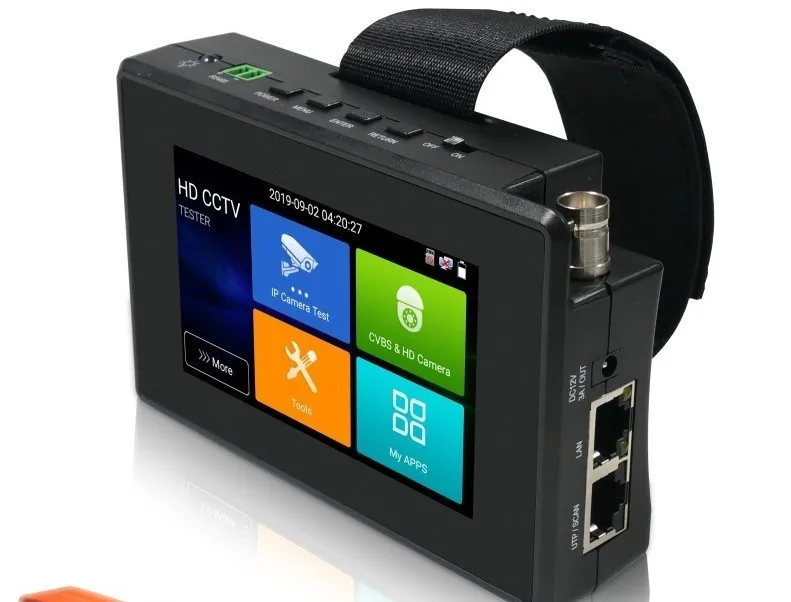 4 Inch 4K H265 H264 IP Camera Tester 8MP AHD/TVI / CVI CVBS CCTV Tester ...