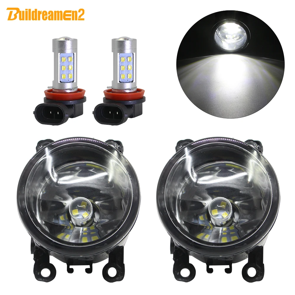 Fog-Light-Assembly-Car-LED-Fog-Lamp-DRL-White-H11-12V-For-Ford-Focus ...