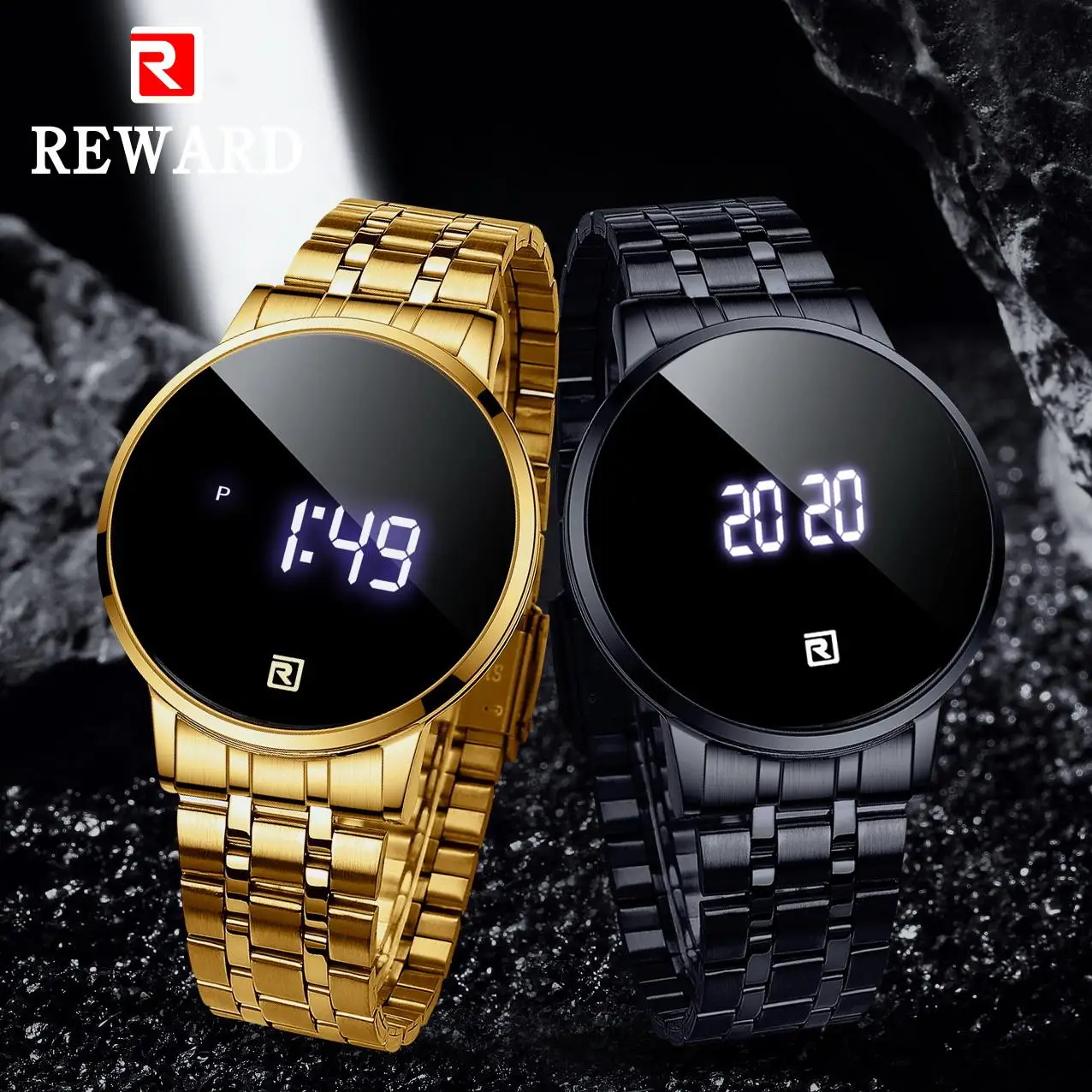 Reward-reloj Digital deportivo para hombre y mujer, pulsera de lujo, 2023