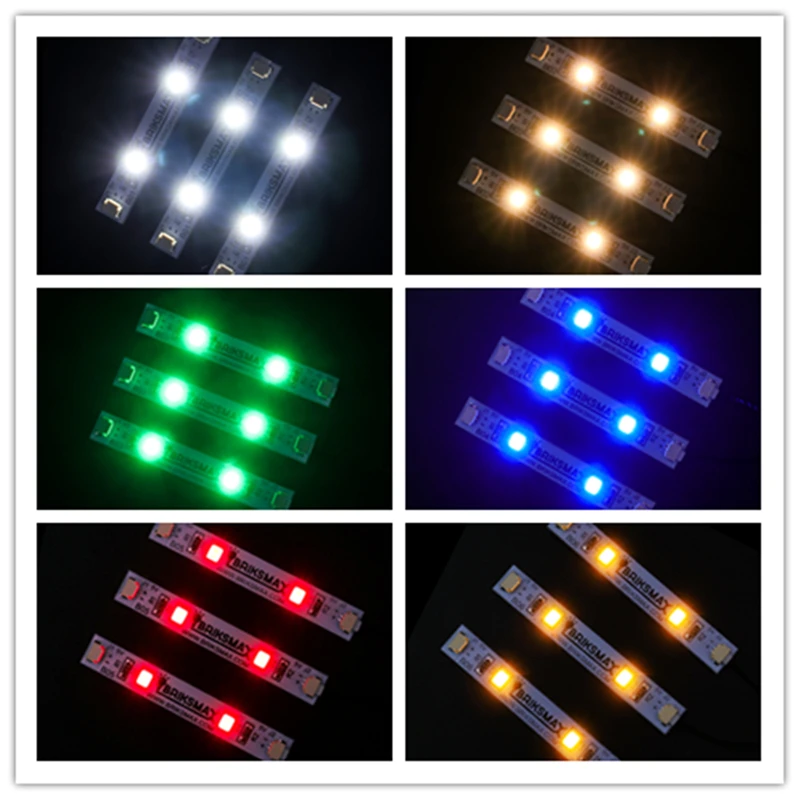 BriksMax Led Light Accessories For DIY Fans 3 PCS/Pack Colorful Strip ...