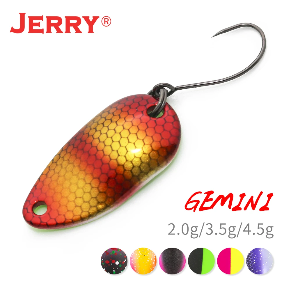 Jerry Gemini Pesca 2g 3.5g 4.5g Multiple Colours Micro Fishing Spoons ...