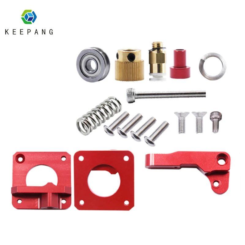 Kee Pang Red Remote Mk8 Extruder for 3D Printer Parts Upgrade MK8 metal ...