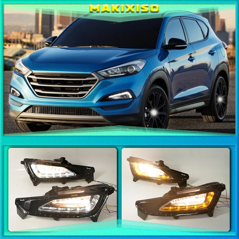 LED-Daytime-Running-Lights-For-Hyundai-Tucson-2015-2016-2017-2018 ...