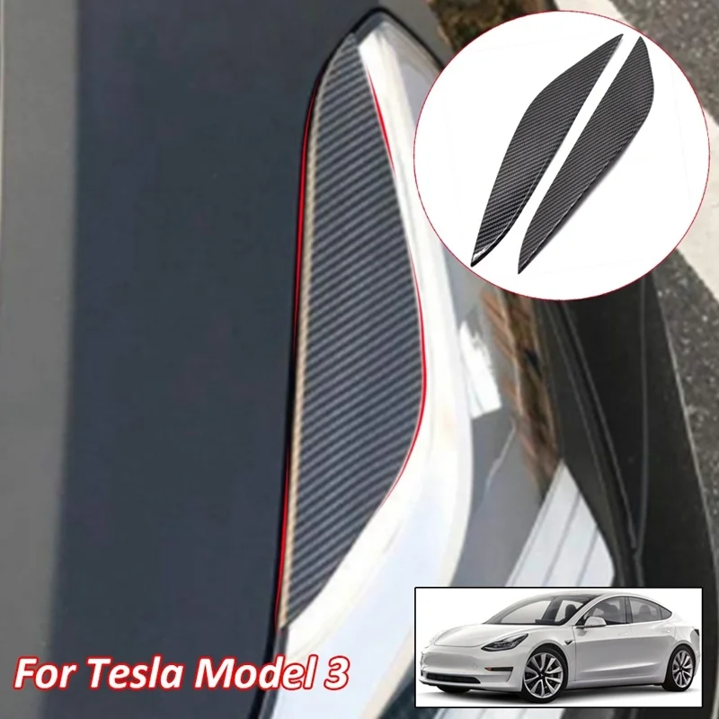 Car Front Headlight Lamp Eyebrows Eyelids Moulding Cover Trims Carbon ...