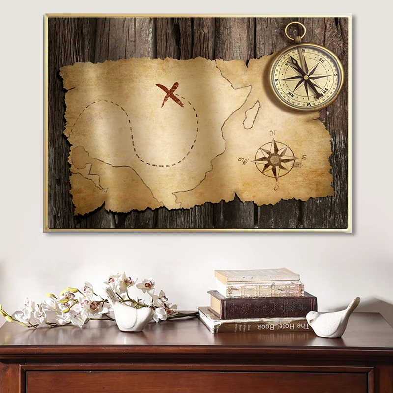 Nautical Compass Map