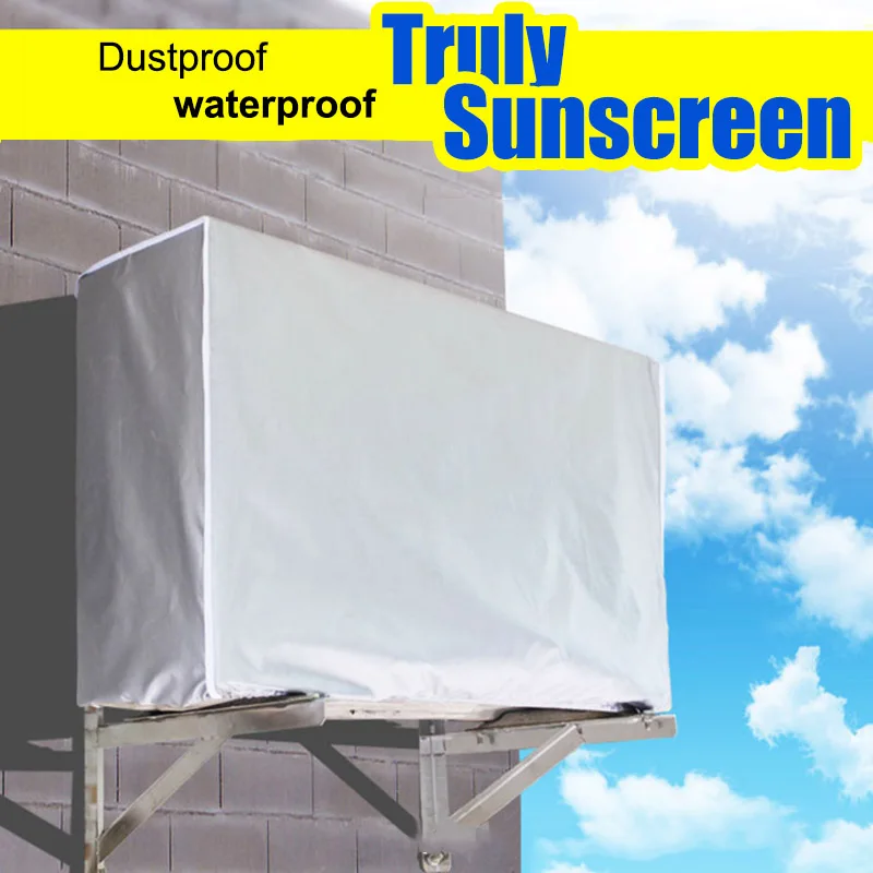 Outdoor Air Conditioner Cover Waterproof Anti-dust Sunscreen Air ...