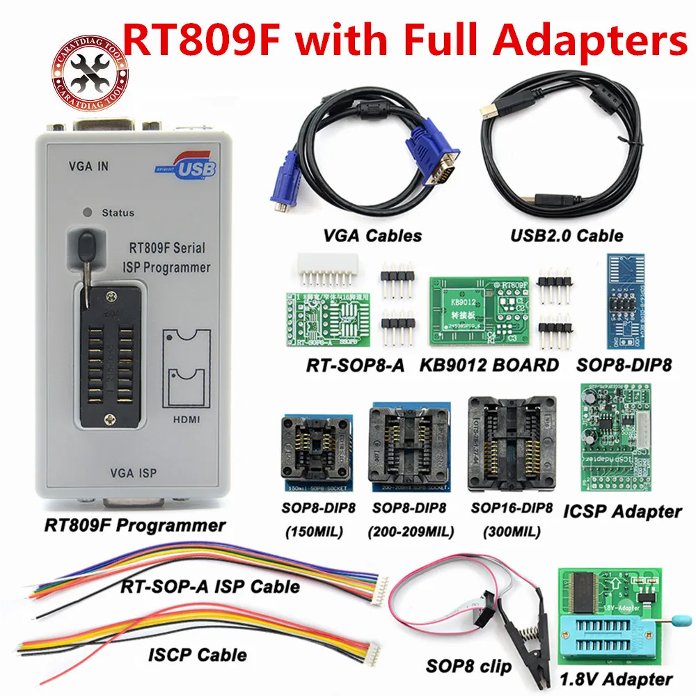 Programador lcd rt809f isp 2021 original, rt809, lcd, usb, ferramentas ...