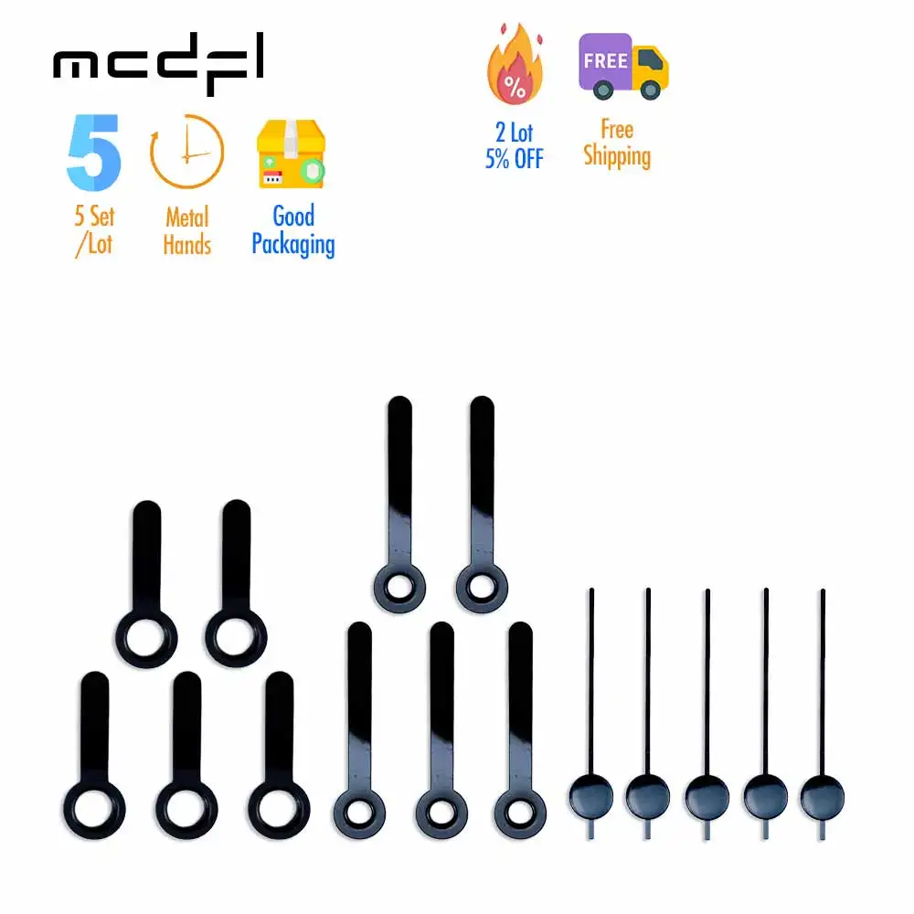 MCDFL-Short-Clock-Hands-Black-DIY-Clock-Mechanism-for-Wall-Small-Watch ...