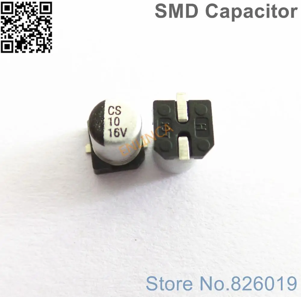 15pcs-lot-16V-10uf-SMD-Aluminum-Electrolytic-Capacitors-size-4-5-4-10uf ...