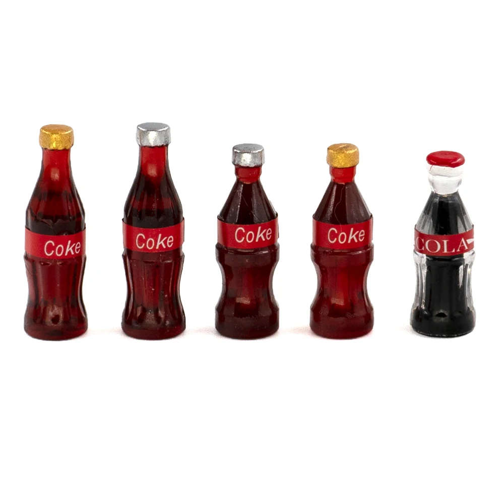 1/12 Dollhouse Supermarket Miniature Coke Bottle Mini Drink Cola Toy ...