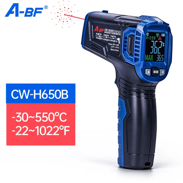 A-BF Digital Infrared Thermometer Industrial Laser Temperature ...