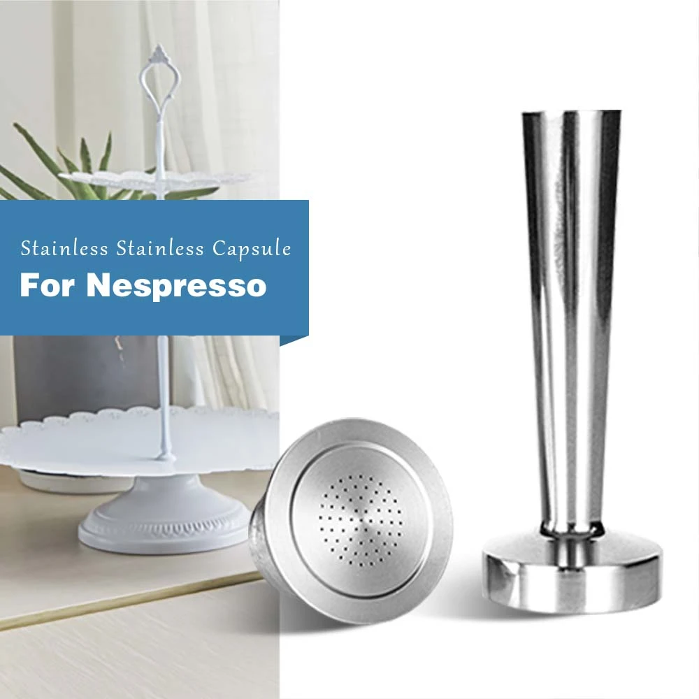 Nespresso Reusable Coffee Capsule Stainless Steel Coffee Filter Pod ...