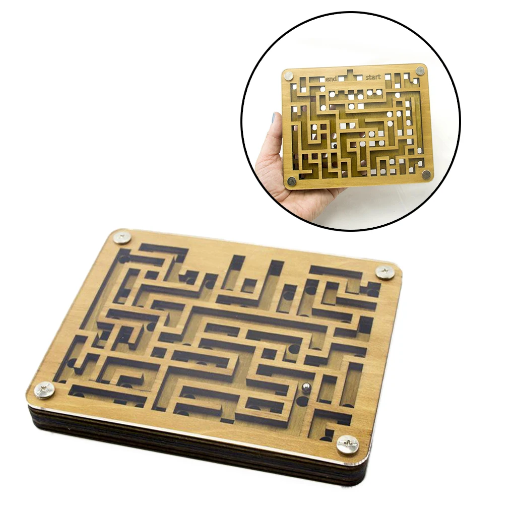 Wooen-Labyrinth-Maze-Balance-Board-Table-Maze-Solitaire-Game-for-Kids ...