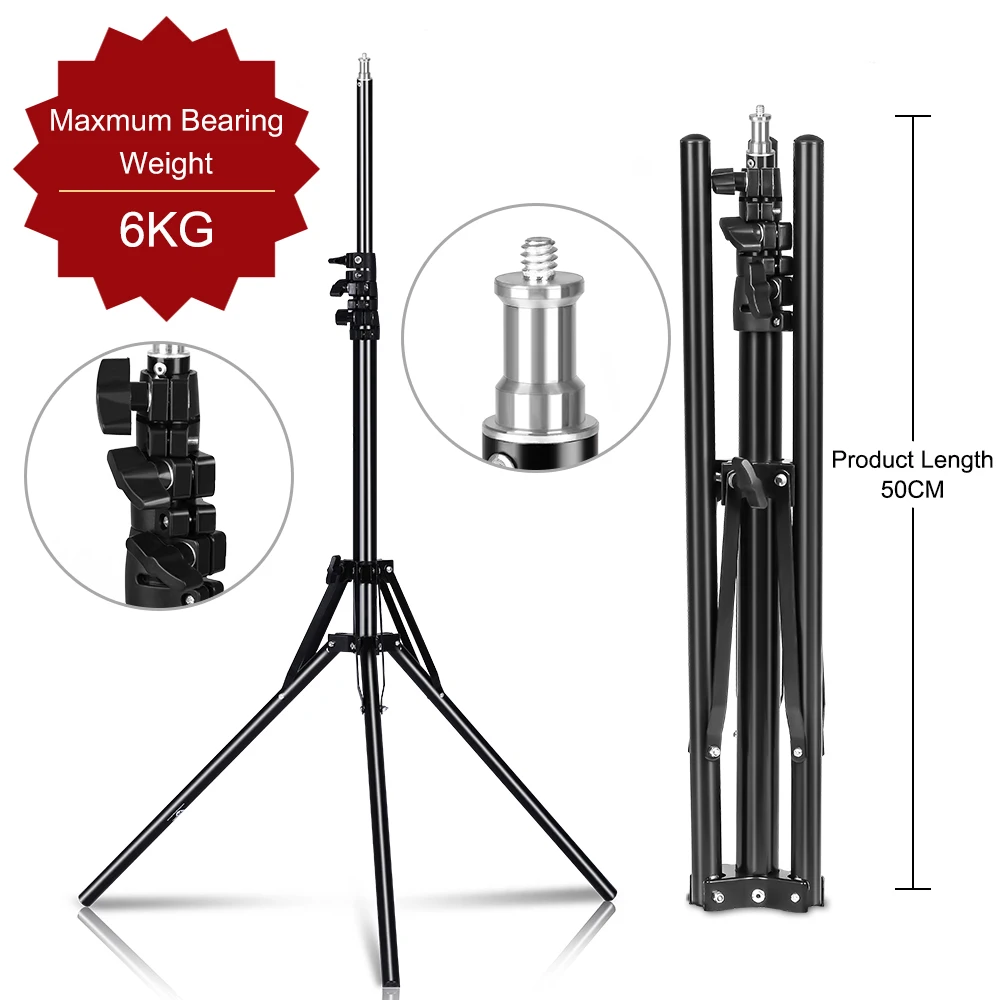 72inch-184CM-Photography-1-4-Screw-Foldable-Light-Stands-Tripod-For ...