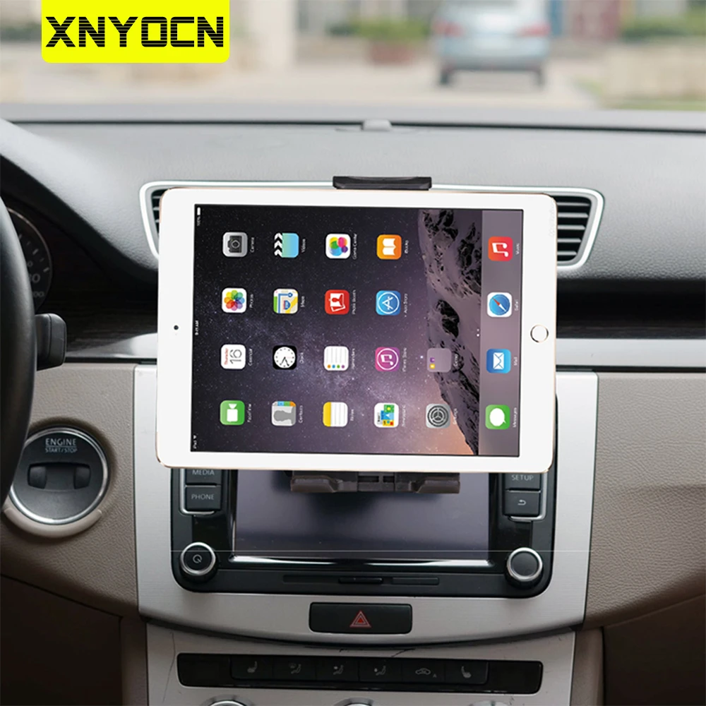 Xnyocn Tablet Stand Universal Adjustable 4-11 Inch Car Holder Cd Slot ...