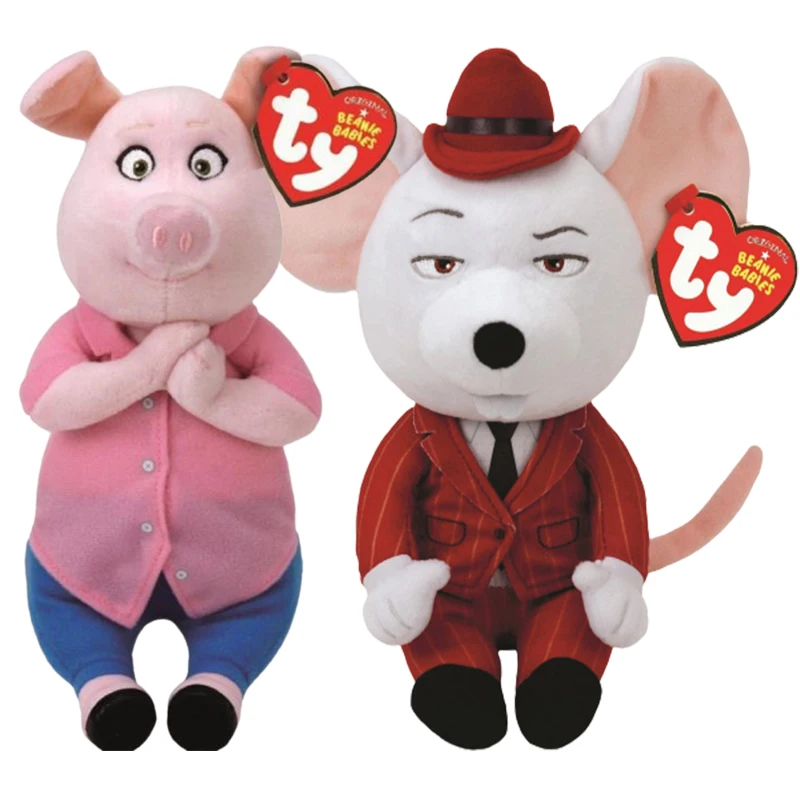 15CM-Ty-Beanie-Stuffed-Animals-Red-Mouse-Can-Sing-Soft-Plush-Toy ...