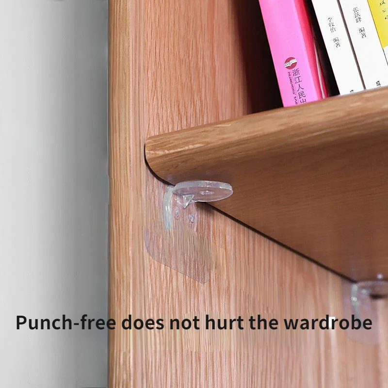 PATERE,7cmX7cm-5pcs--Pinces de Support pour étagère adhésive, clous ...