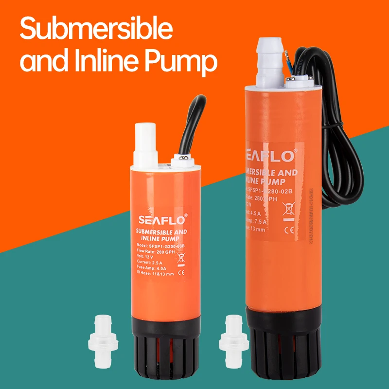 Linear Pump 12v DC Submersible Pump Oil RV Yacht Add water Booster pump ...